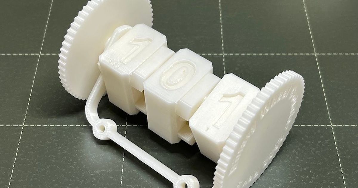 Binary wheel counter by propella | Download free STL model | Printables.com