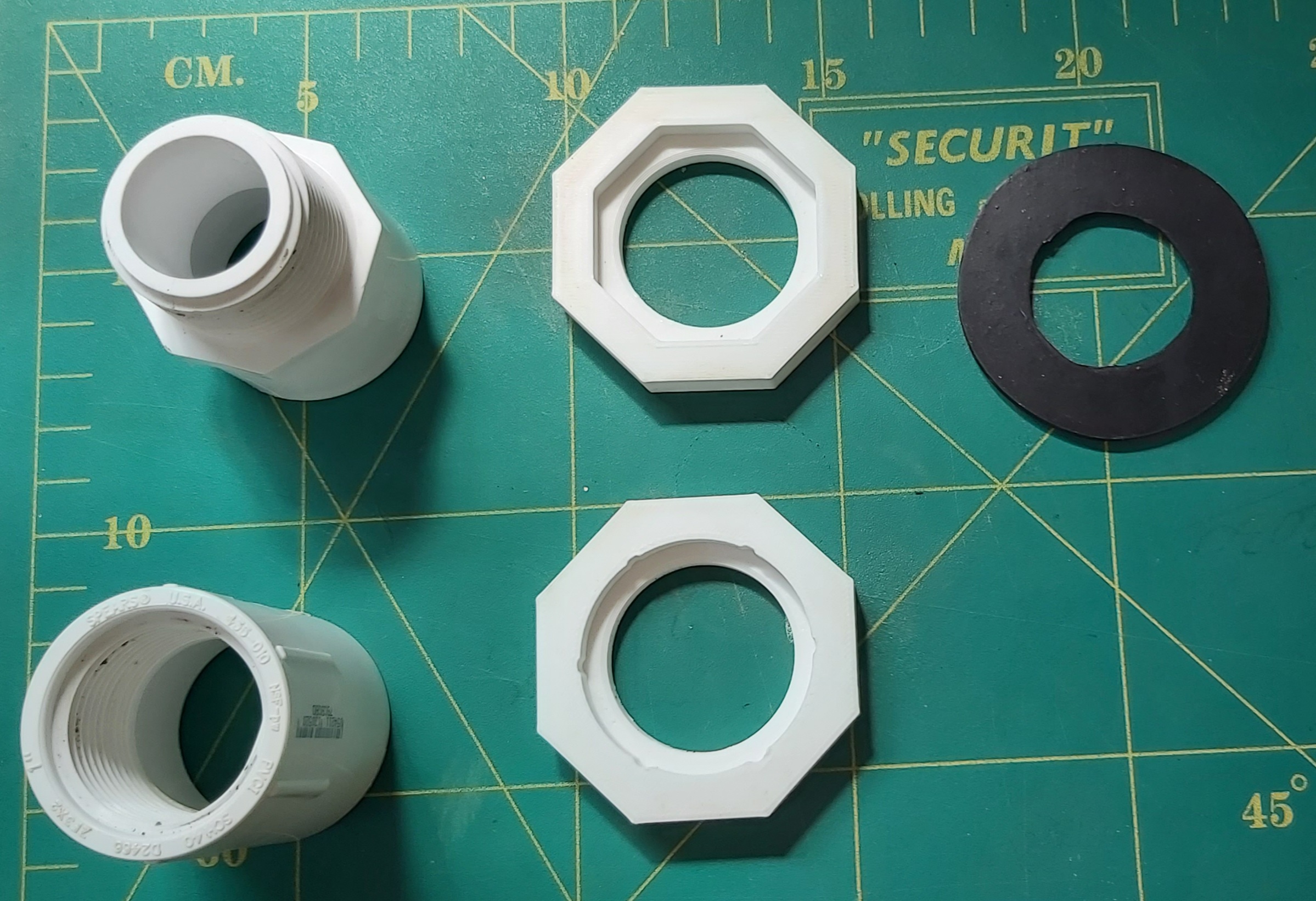 Bulkhead DIY from existing pvc couplers by Mazhive | Download free STL ...