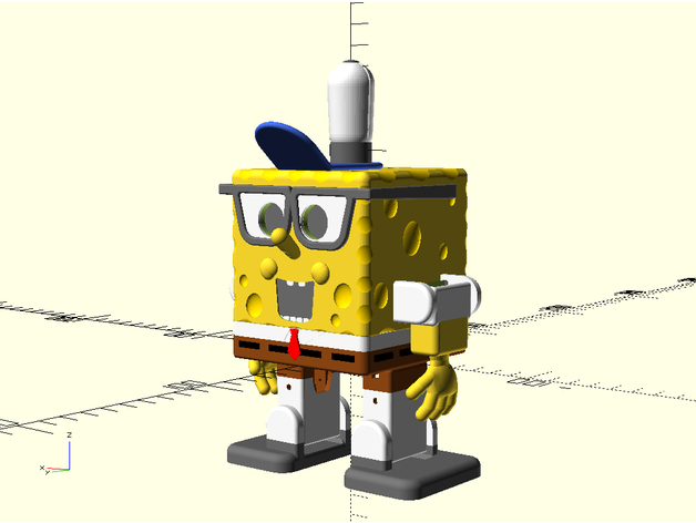 Otto Sponge Bob square pants by Otto DIY | Download free STL model ...