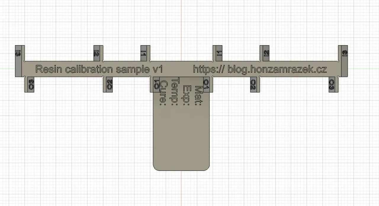 Shrinkage and exposure calibration piece for resin 3D printer by yaqwsx ...