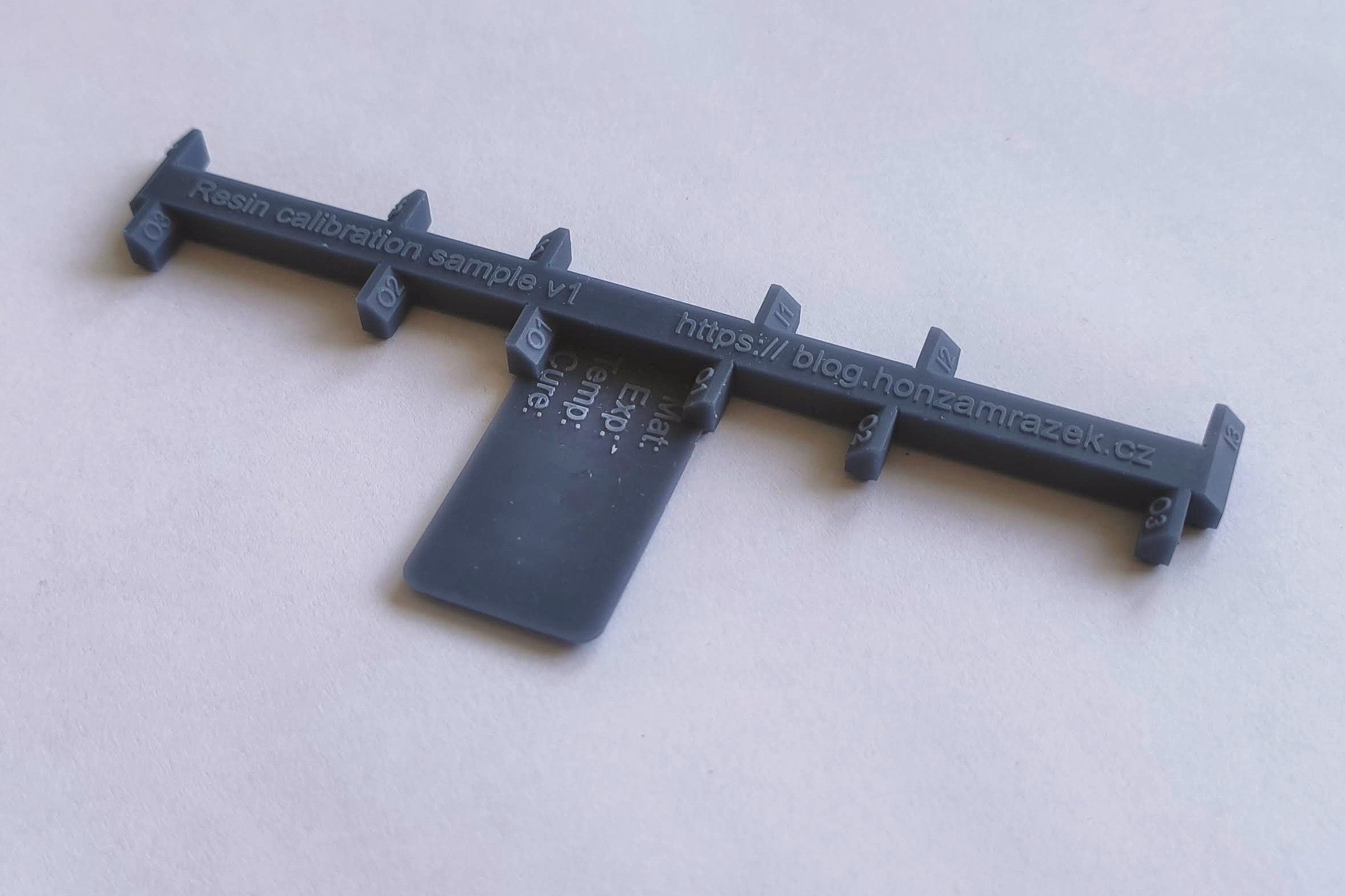 Shrinkage and exposure calibration piece for resin 3D printer by yaqwsx ...