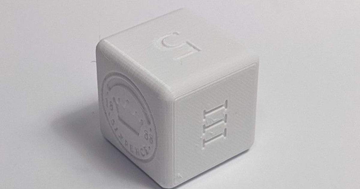 Configurable D6 by Steve DeGroof | Download free STL model | Printables.com