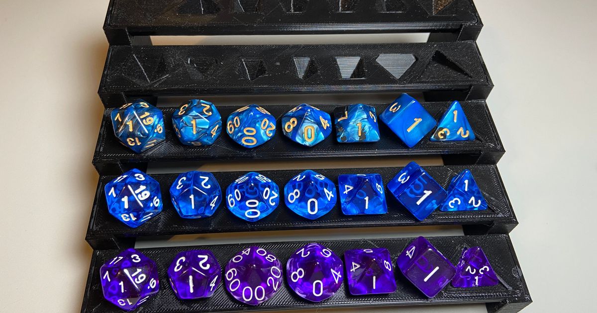 Modular Dice Display Shelves_no support needed by Rhylo Night ...