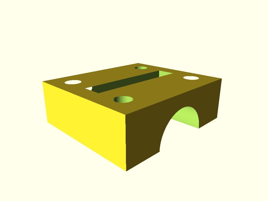 LM8UU Bearing Mount Block for Sunhokey Prusa i3 2015 by Maxstupo ...