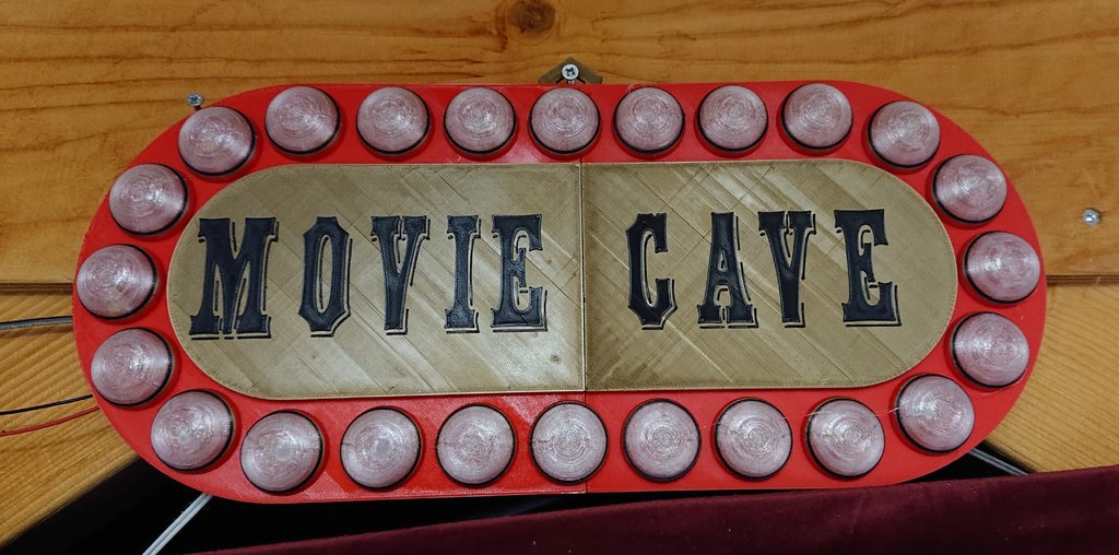 Home cinema sign by Marcel V | Download free STL model | Printables.com