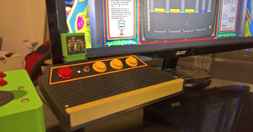 Retro game console by Marcel V | Download free STL model | Printables.com