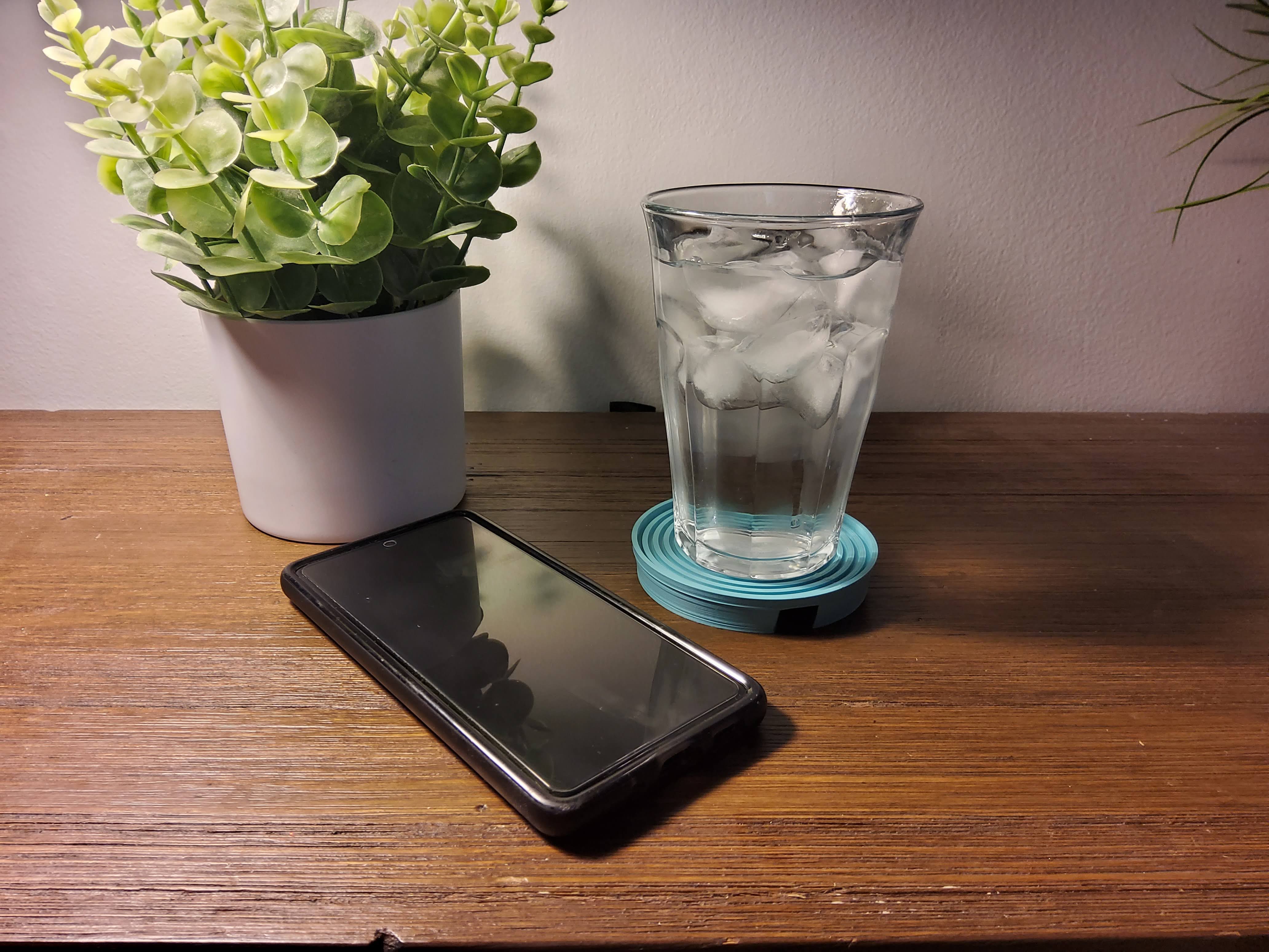 Drink Coaster Phone Stand by greath | Download free STL model ...