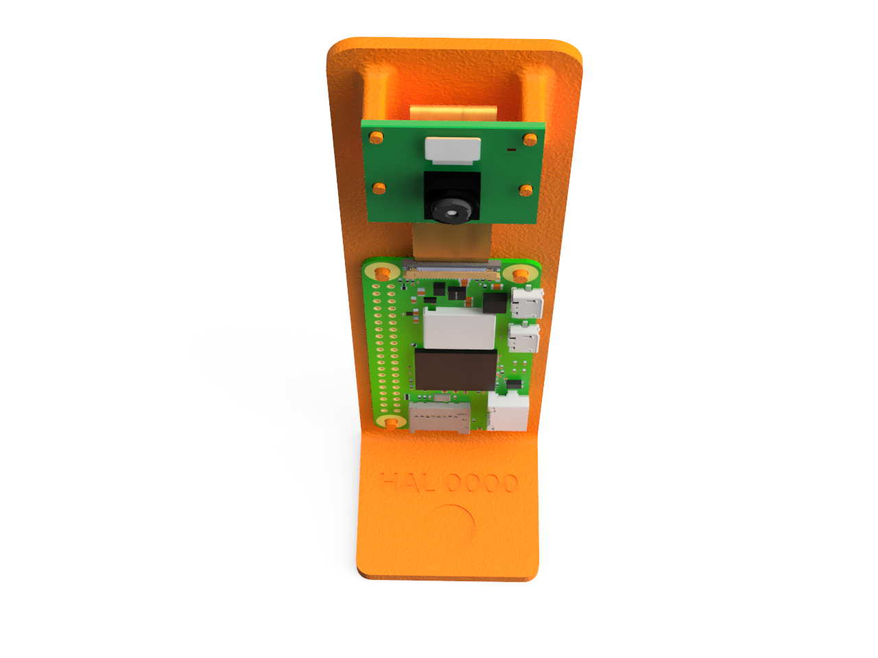 Raspberry Pi Zero + Camera Case Stand aka HAL 0000 by samlovecroc ...