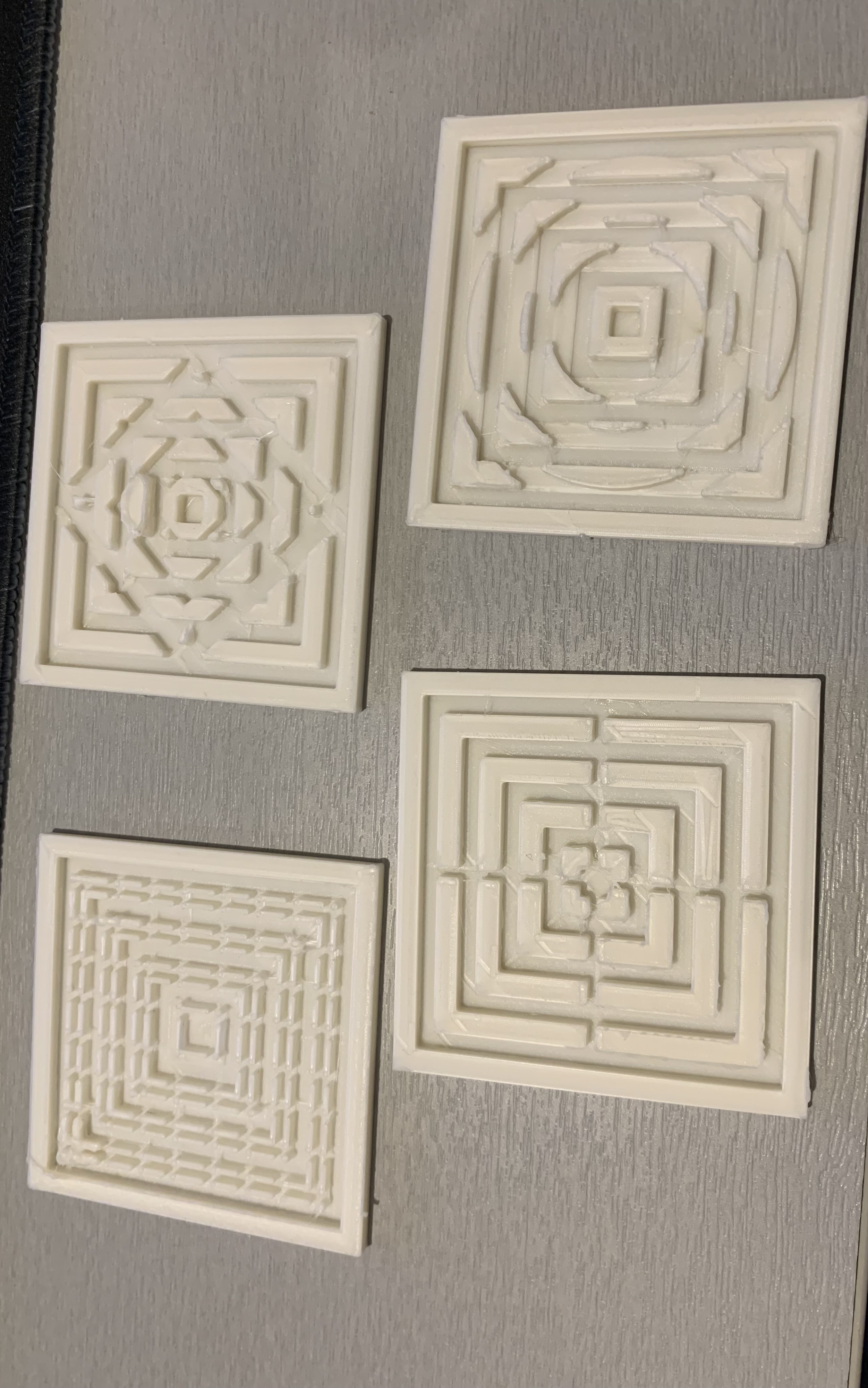 Simple Pattern Coasters by Nevail | Download free STL model ...