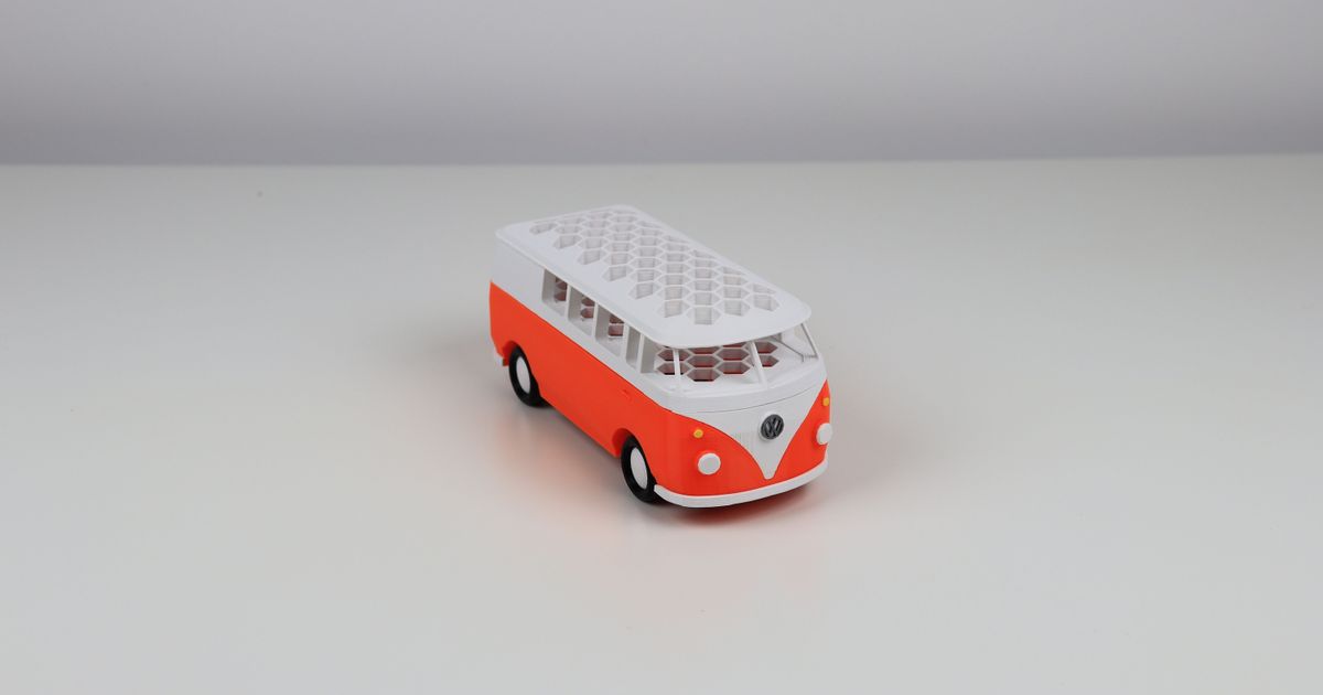 VW Bus Pen Holder with Accessories by CUBE3DWORLD | Download free STL ...