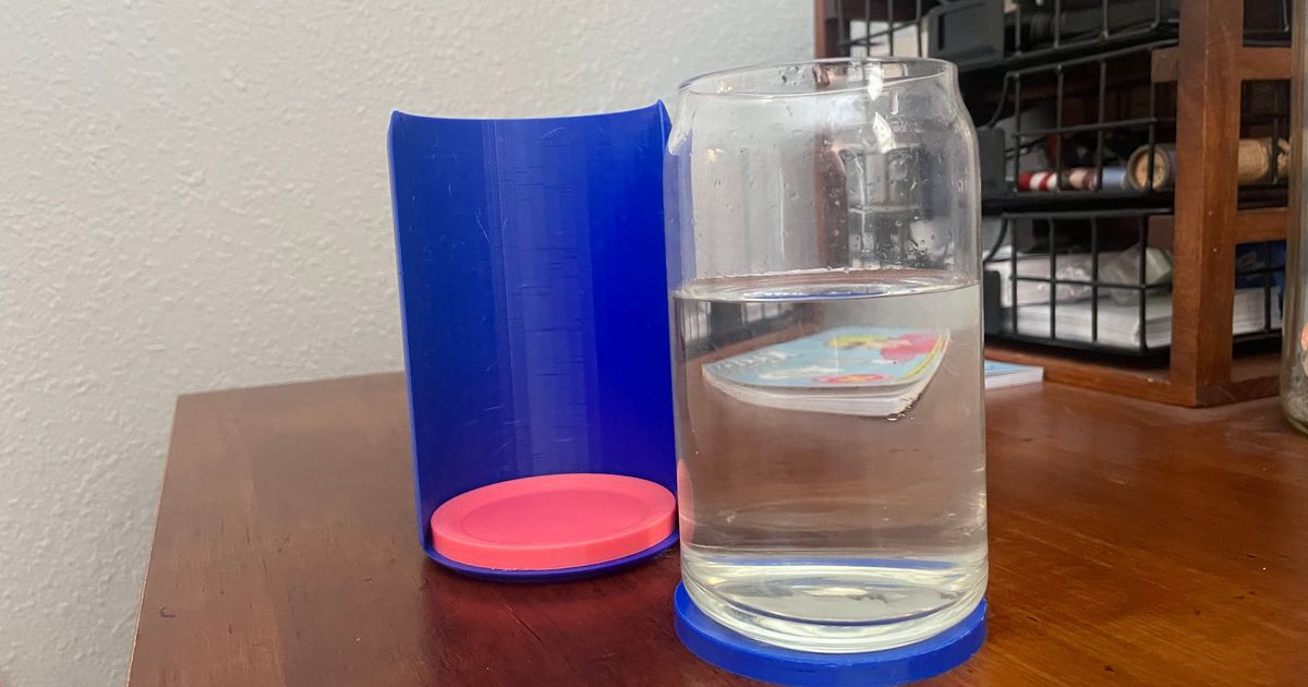 Glass Can Coaster by Thin Glizzy | Download free STL model | Printables.com