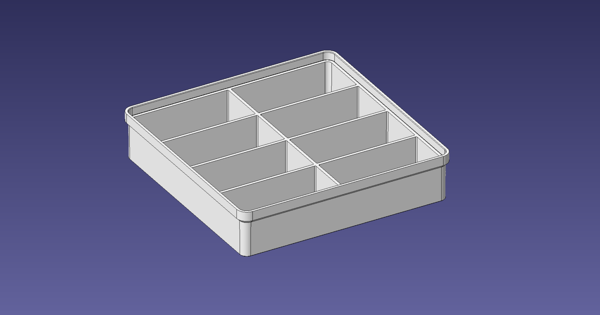 2x2 units, third height, 2x4 grid Stackable Insertbox by Bodo ...