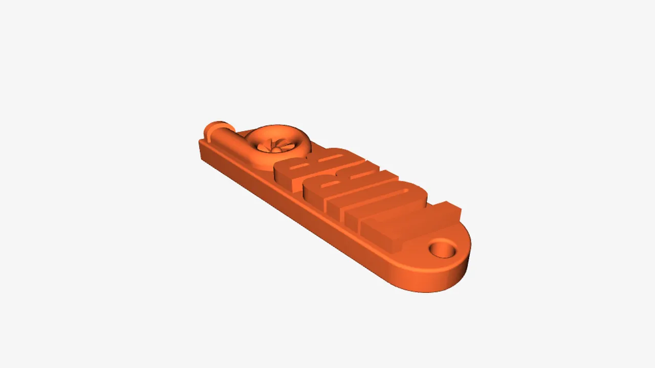 Turbo Keychain by dirtsky | Download free STL model | Printables.com
