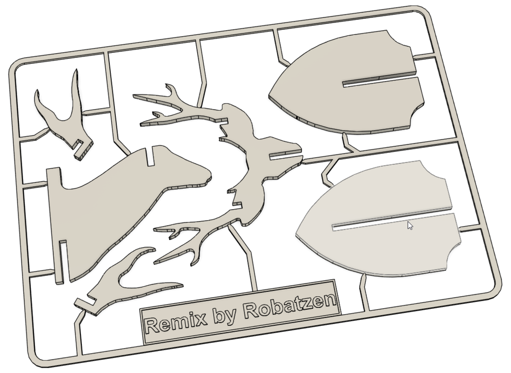 Kit Card - Deer Head by Robatzen | Download free STL model | Printables.com
