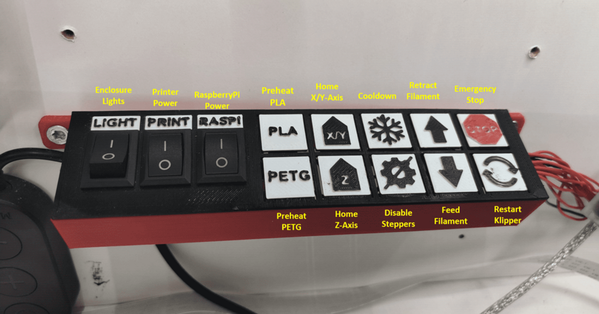 Button Labels for Universal Buttonbox (for OctoPrint) by Robatzen ...