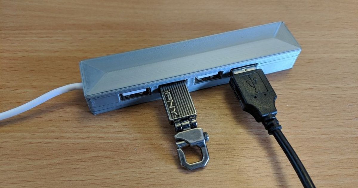 USB Hub by Robatzen | Download free STL model | Printables.com
