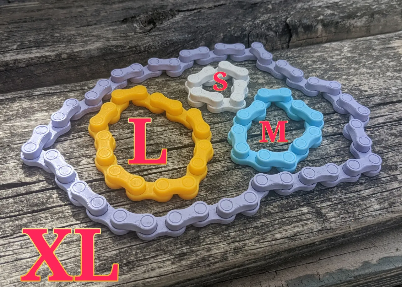 Chain Link Fidget (Print-In-Place) by JamesThePrinter | Download free ...