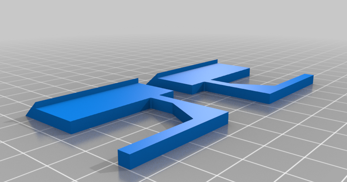 Vinyl soffit j channel attachment v3 by MrBriggs | Download free STL ...