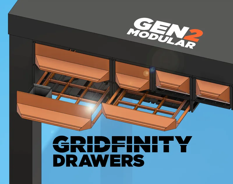 GEN2 Modular Tilt Drawers - Free 3D Print Model - MakerWorld