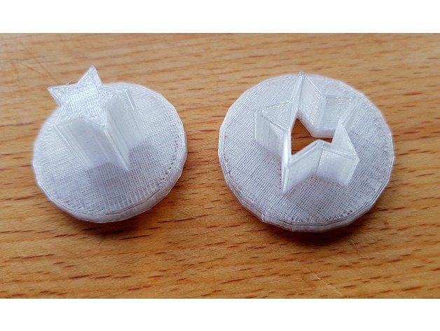 Small Star Shaped Icing fondant cutter by INeedOneDesigns | Download ...
