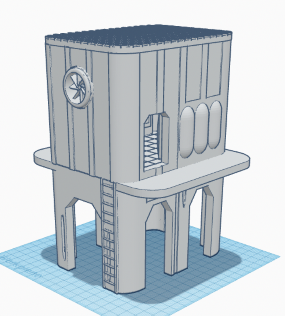Space Port Platform Lift Module by RobertusMaximus | Download free STL ...