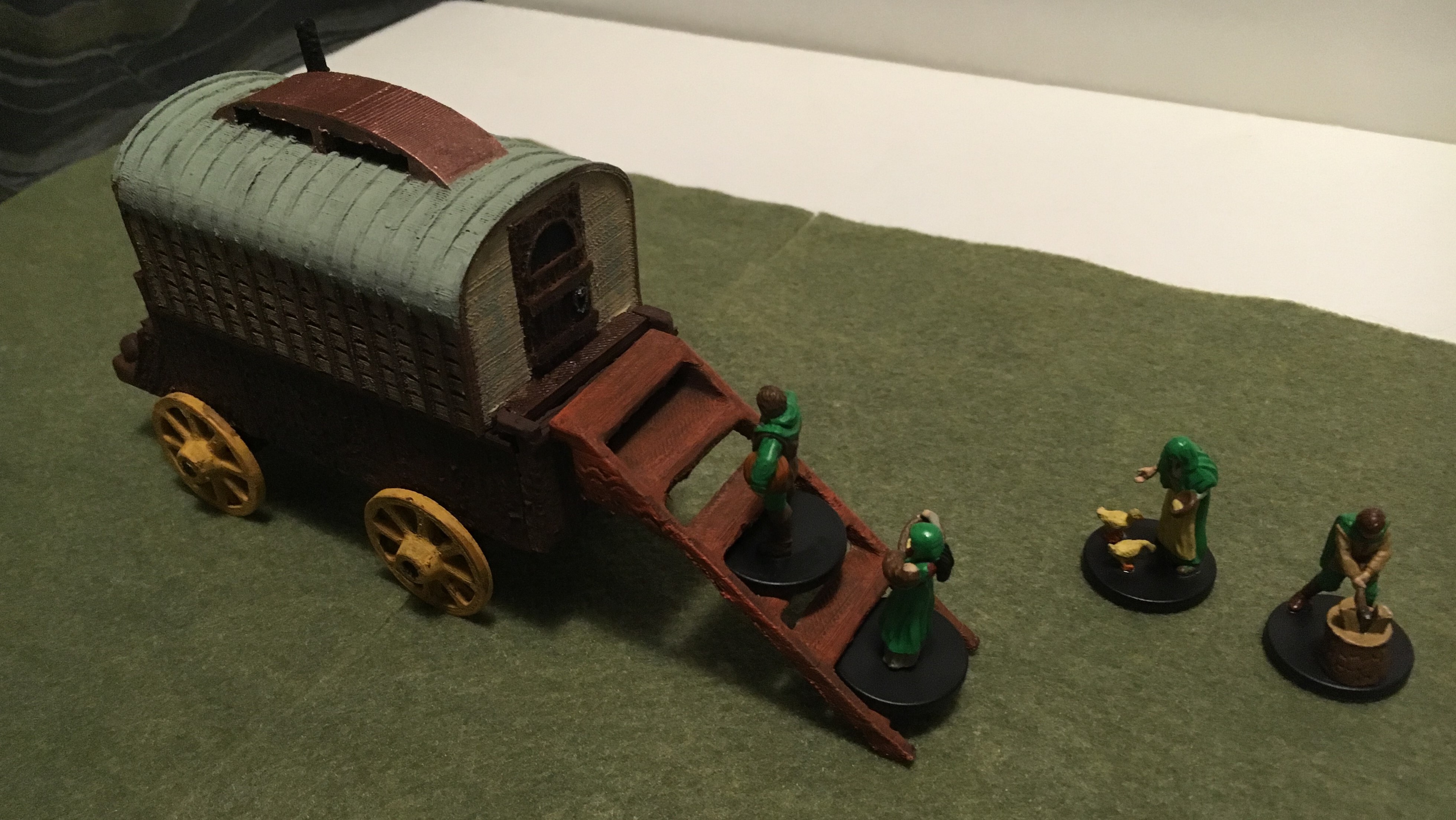 Miniature Gypsy Wagon 28mm by Melabam | Download free STL model ...