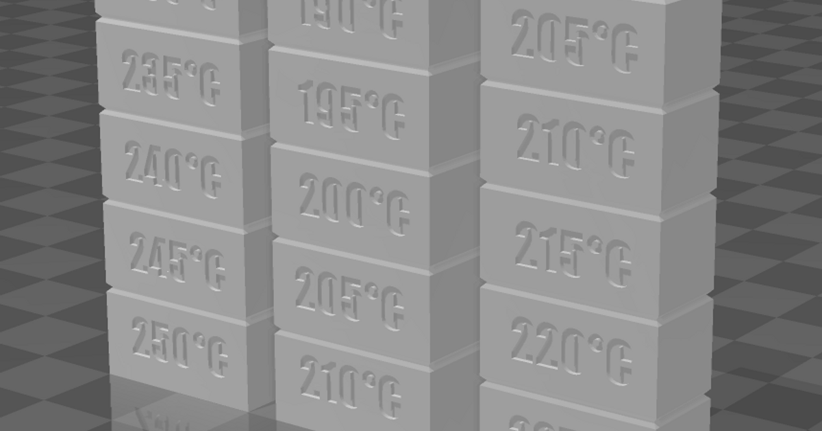 TEMP TOWER TEMPLATES by dirtsky | Download free STL model | Printables.com