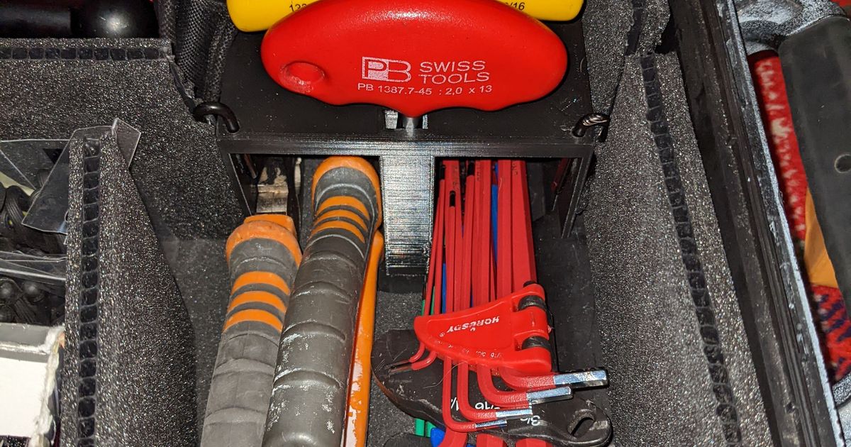 Pelican Case T-Handle Allen Key Storage by CameramanDan | Download free ...