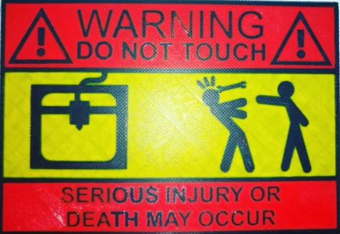 WARNING 3D PRINTER SIGN!! by GIORDAN_3D_CANTU | Download free STL model ...
