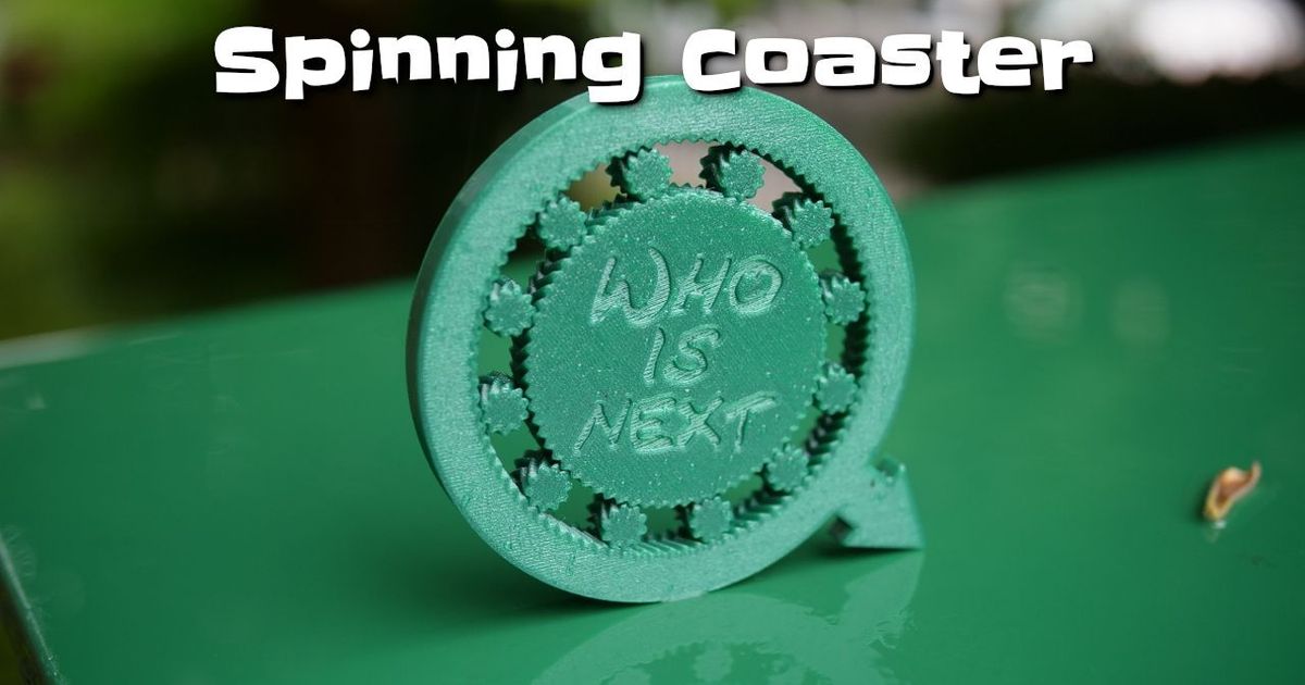Print-in-place Spinning coaster by Makkuro | Download free STL model ...