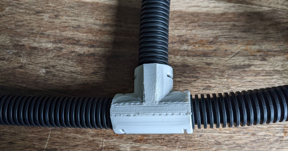 20mm conduit T junction by DominicFdouse | Download free STL model ...