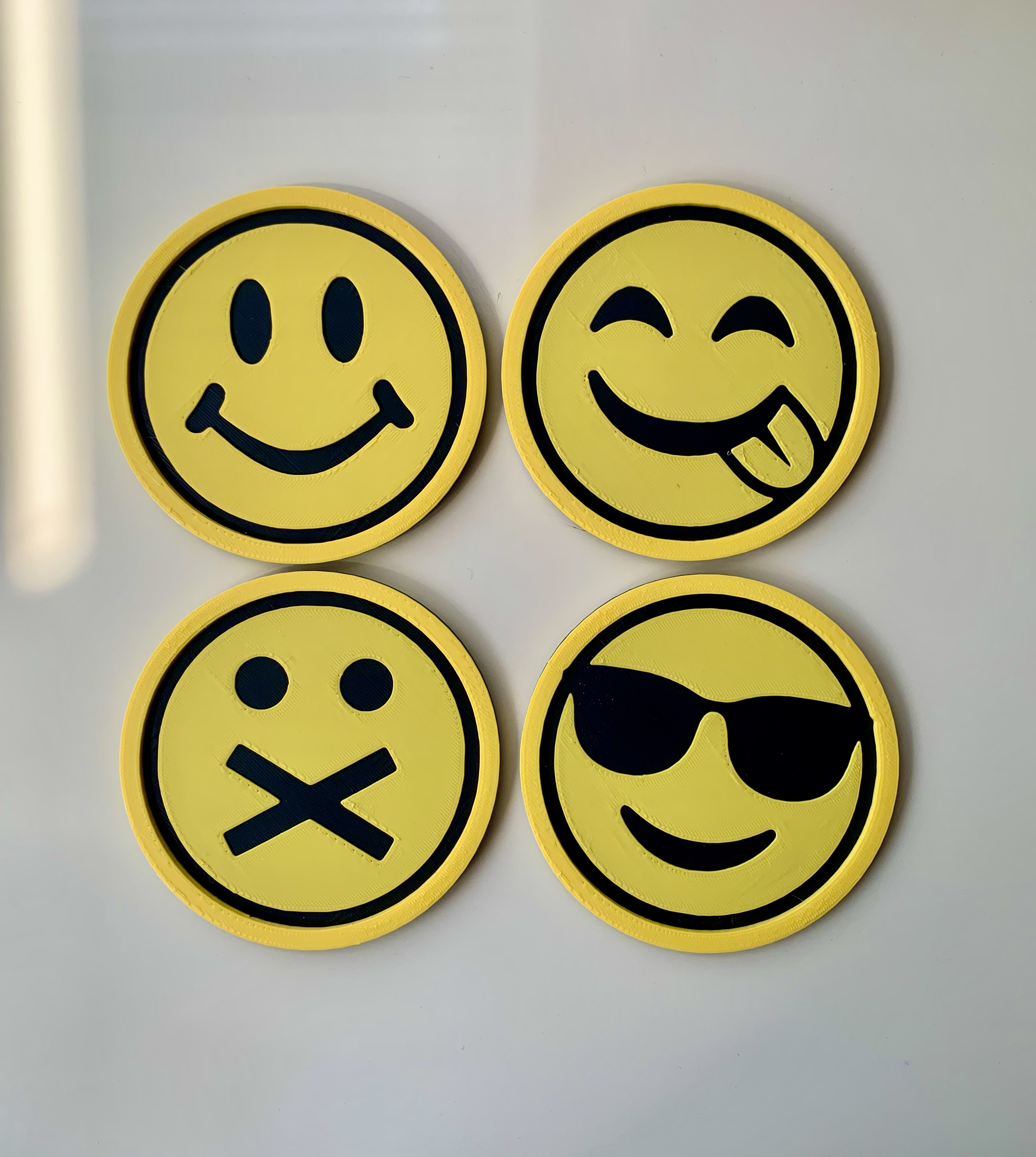 Emoji Coaster Set No. 1 by Art G | Download free STL model | Printables.com
