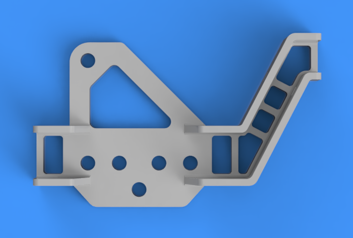 CR10/CR10S Extruder Motor Drag Chain Mount by dePrintinator | Download ...