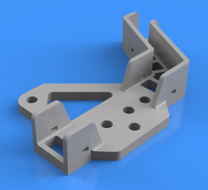 CR10/CR10S Extruder Motor Drag Chain Mount by dePrintinator | Download ...