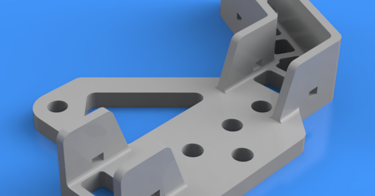 CR10/CR10S Extruder Motor Drag Chain Mount by dePrintinator | Download ...