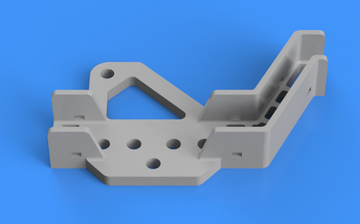 CR10/CR10S Extruder Motor Drag Chain Mount by dePrintinator | Download ...