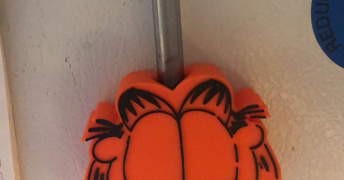 Garfield Pen Holder for your Fridge by Ironman_Mich | Download free STL ...
