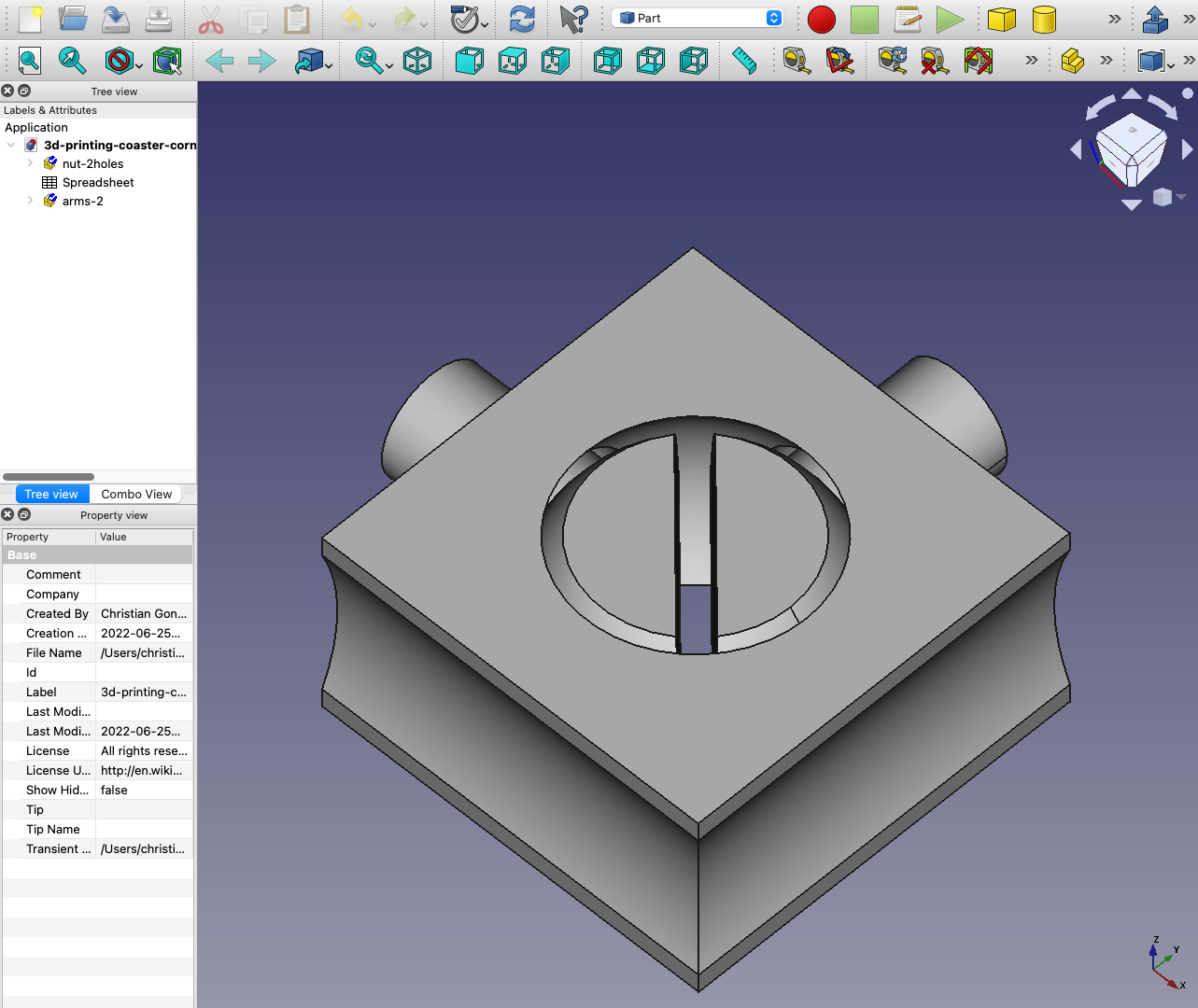 Square Coaster by christiangda | Download free STL model | Printables.com
