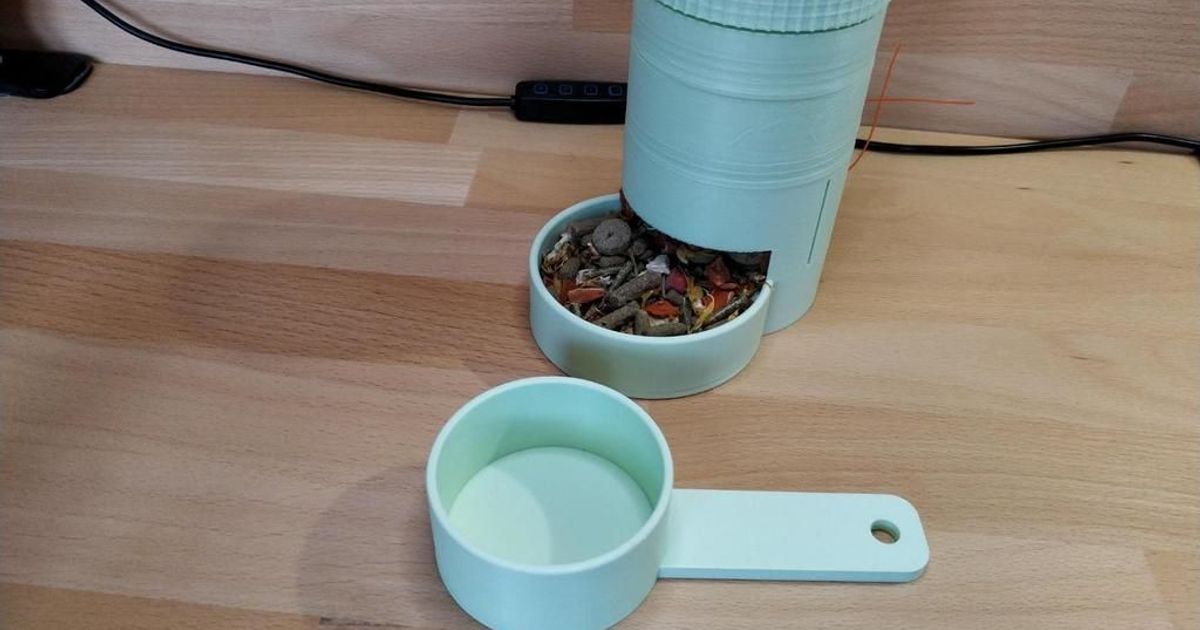 Automatic food dispenser for rodent by johnyHV | Download free STL ...