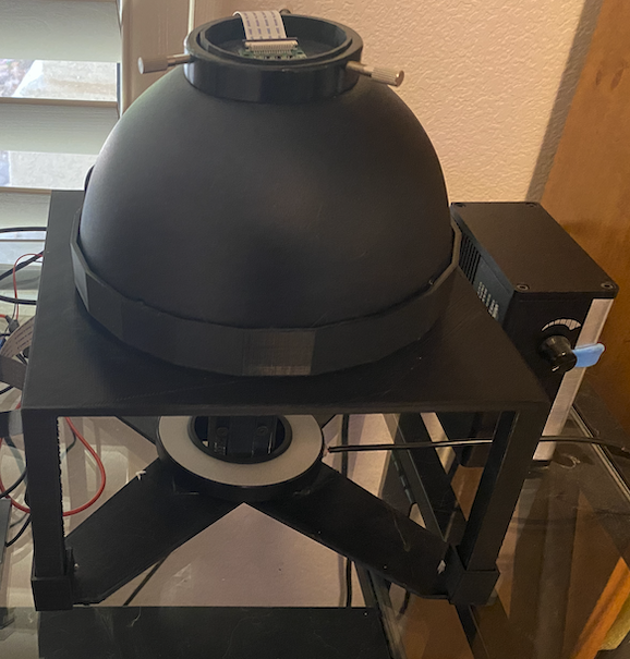 Picamera Photography Rig for a 120 LED Diffused Dome Light for Macro ...