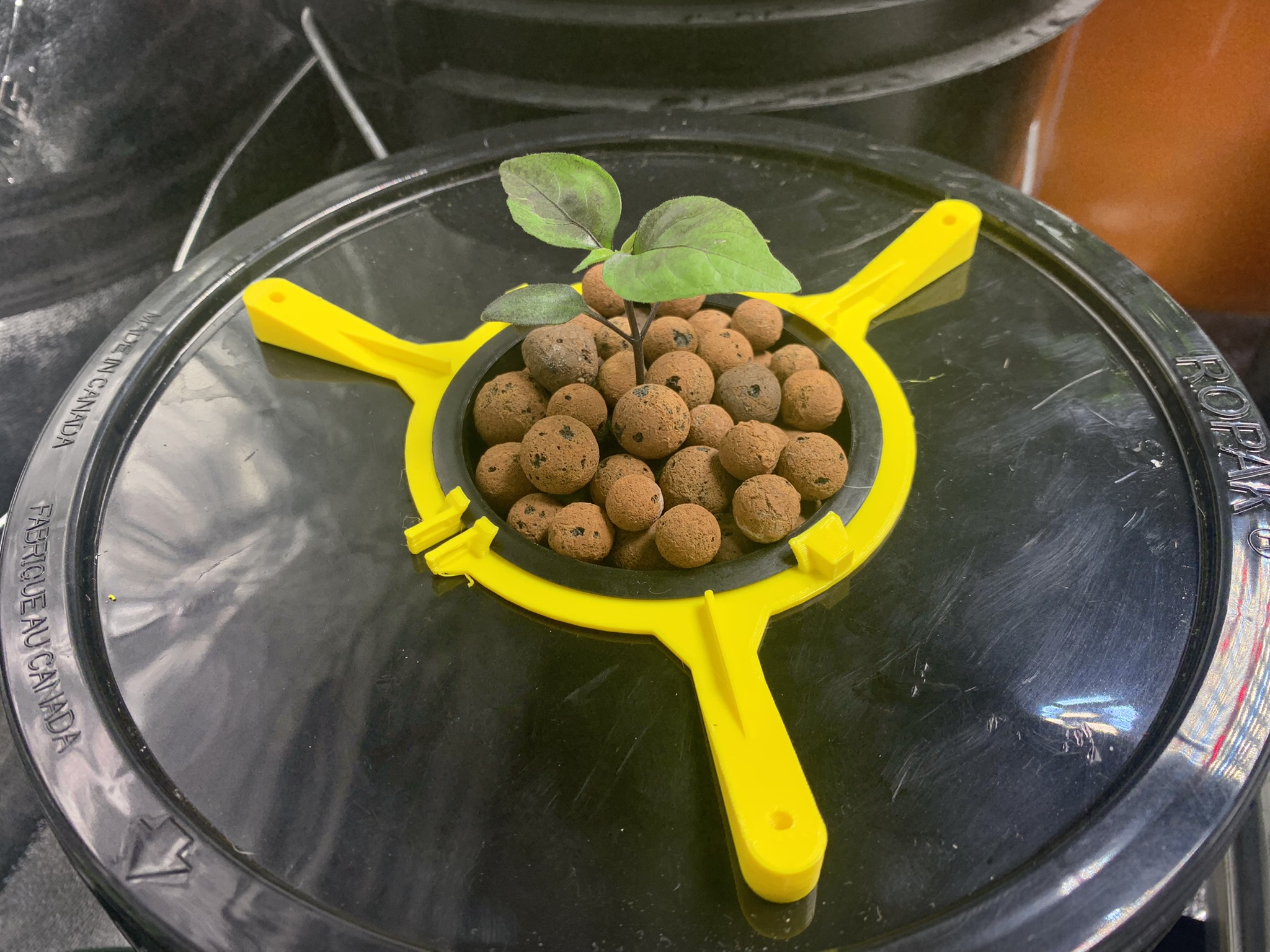 Hydroponics Net Cup Lid Support by Danger Bros Peppers | Download free ...