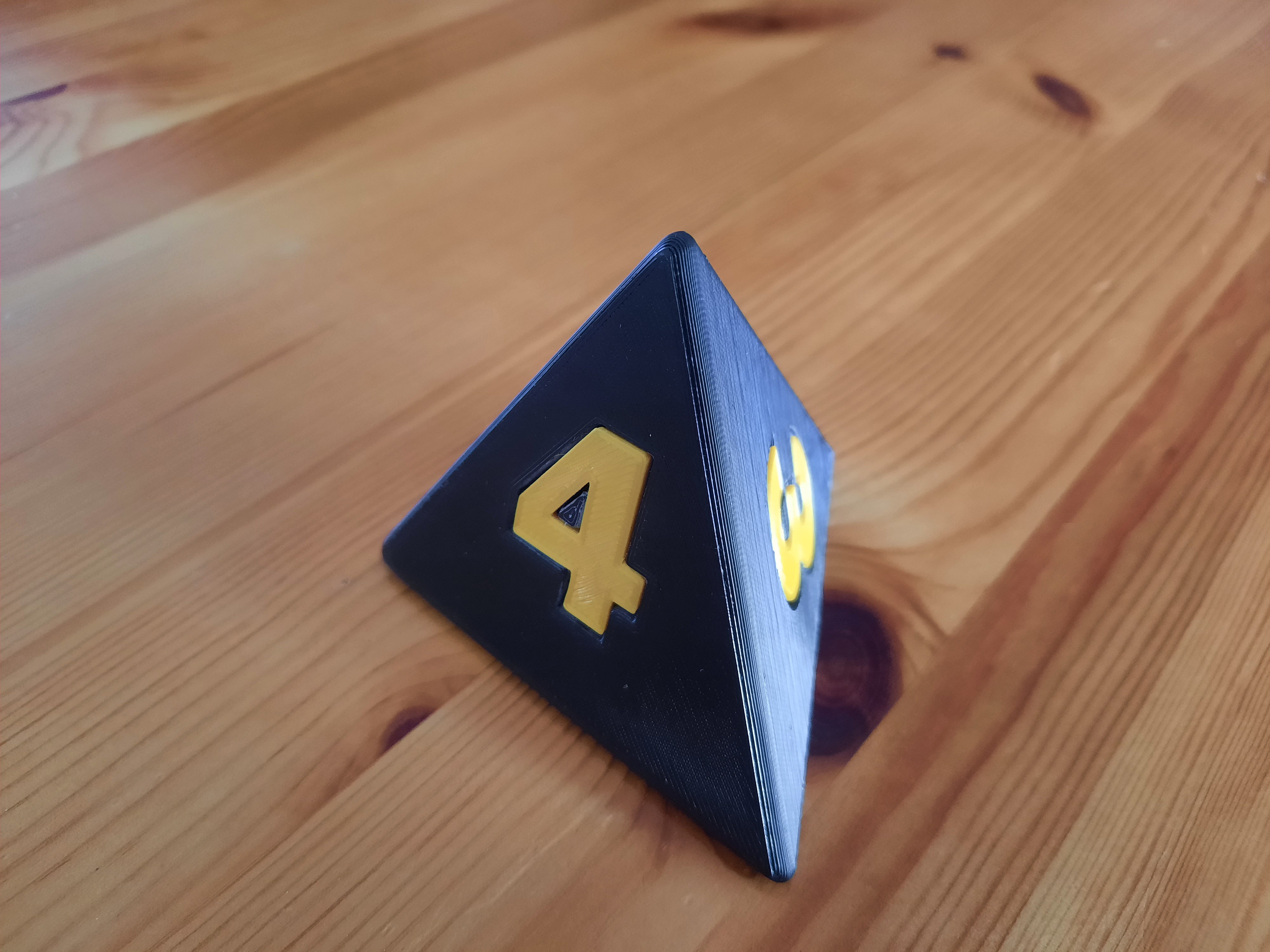 D4 Four Sided Die by jedmas69 | Download free STL model | Printables.com