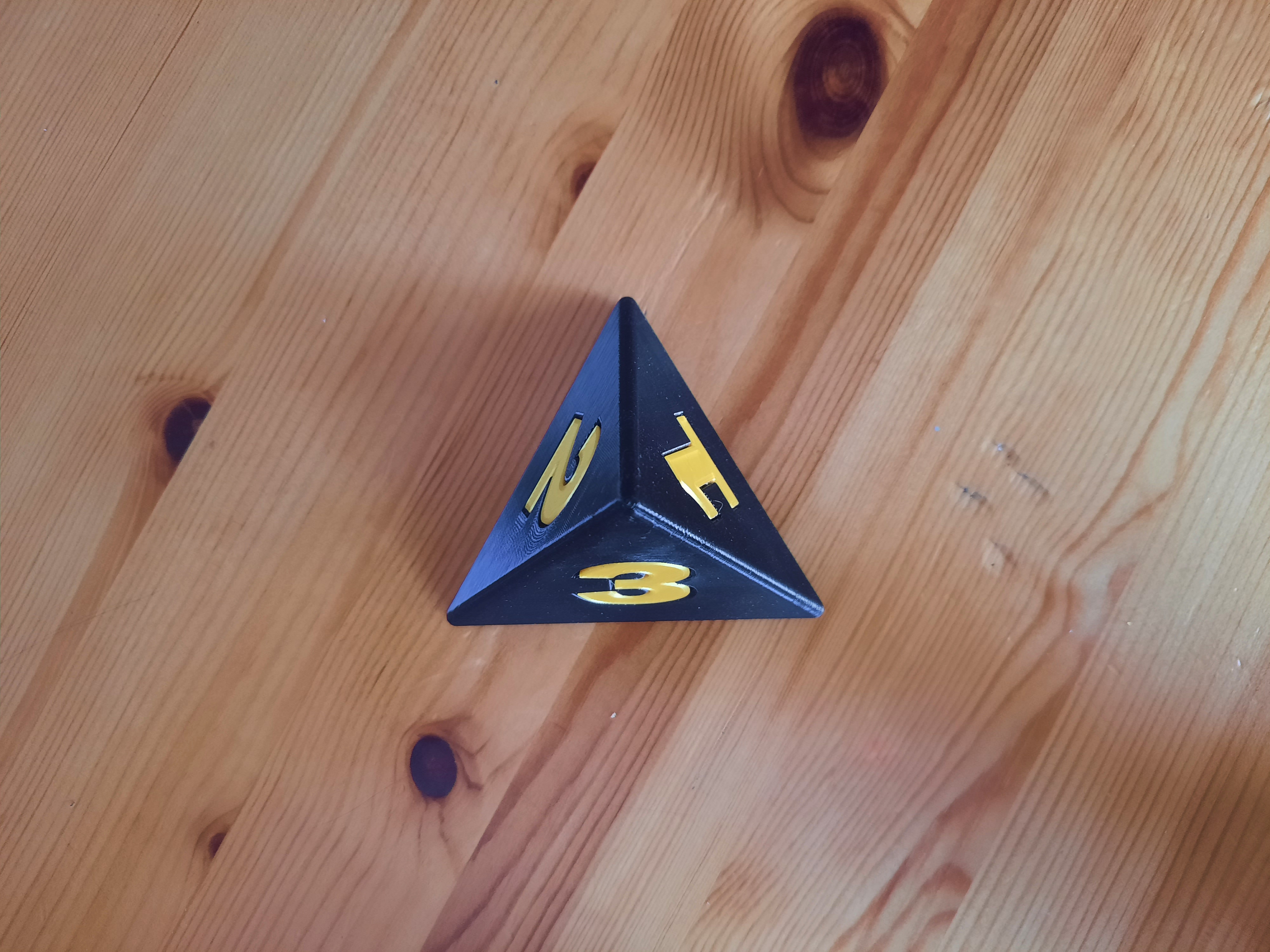 D4 Four Sided Die by jedmas69 | Download free STL model | Printables.com