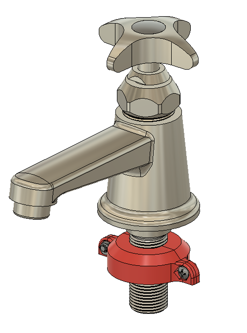 Faucet Retaining Nuts - Sink Nut by HiRez99 | Download free STL model ...