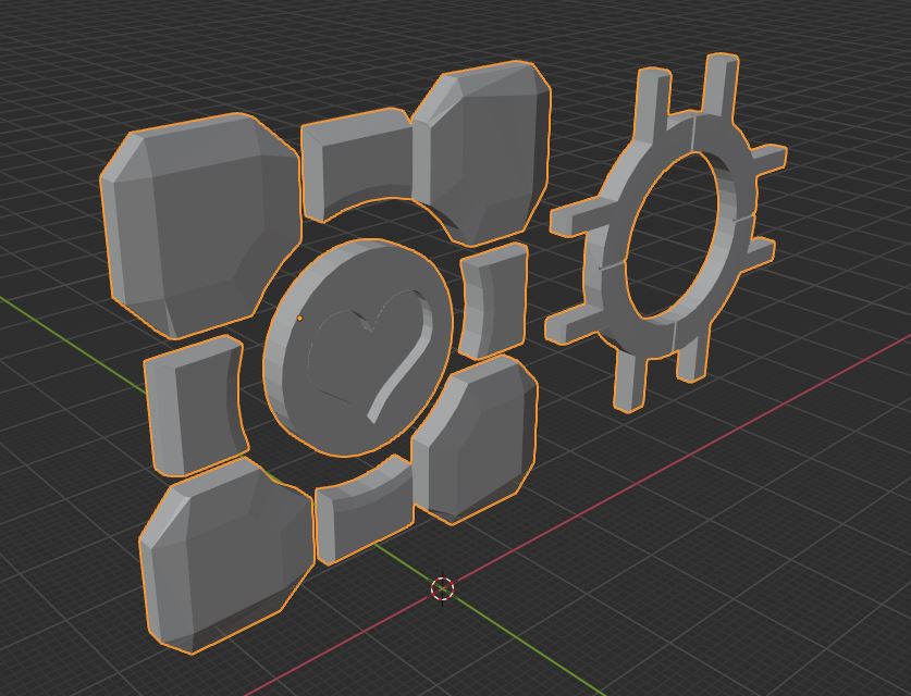Portal Companion Cube Coasters and Holder by rhynes | Download free STL ...