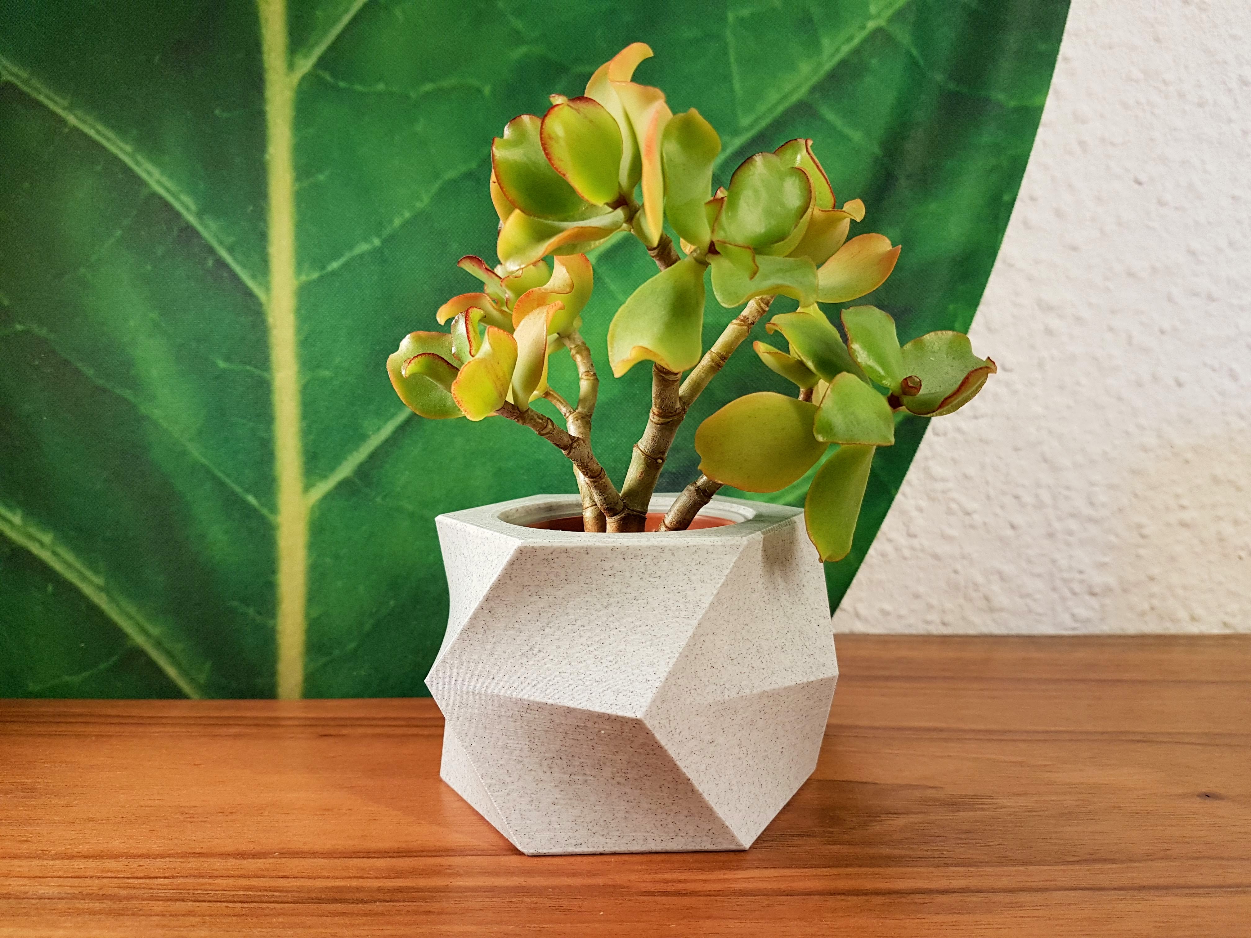 Blocky Planter #1 Flower Pot Collection by Extrutim | Download free STL ...