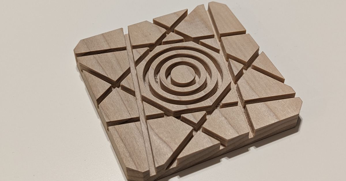 Simple Geometric Coaster by DiRtY_ZeBrA | Download free STL model ...