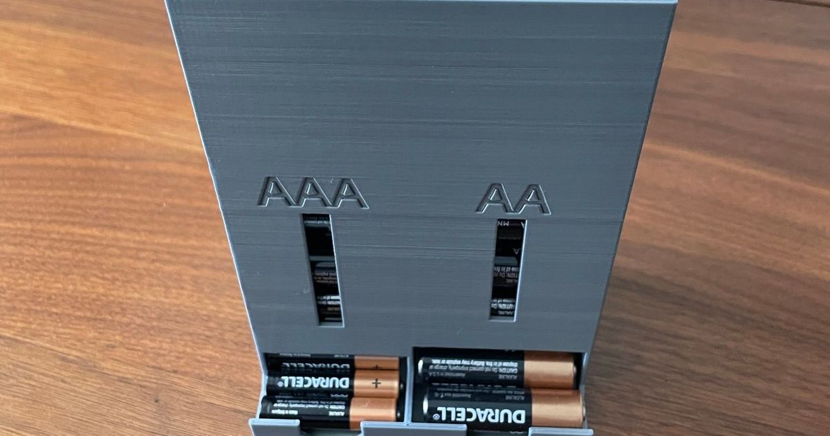 Battery Holder AAA, AA by Memo | Download free STL model | Printables.com