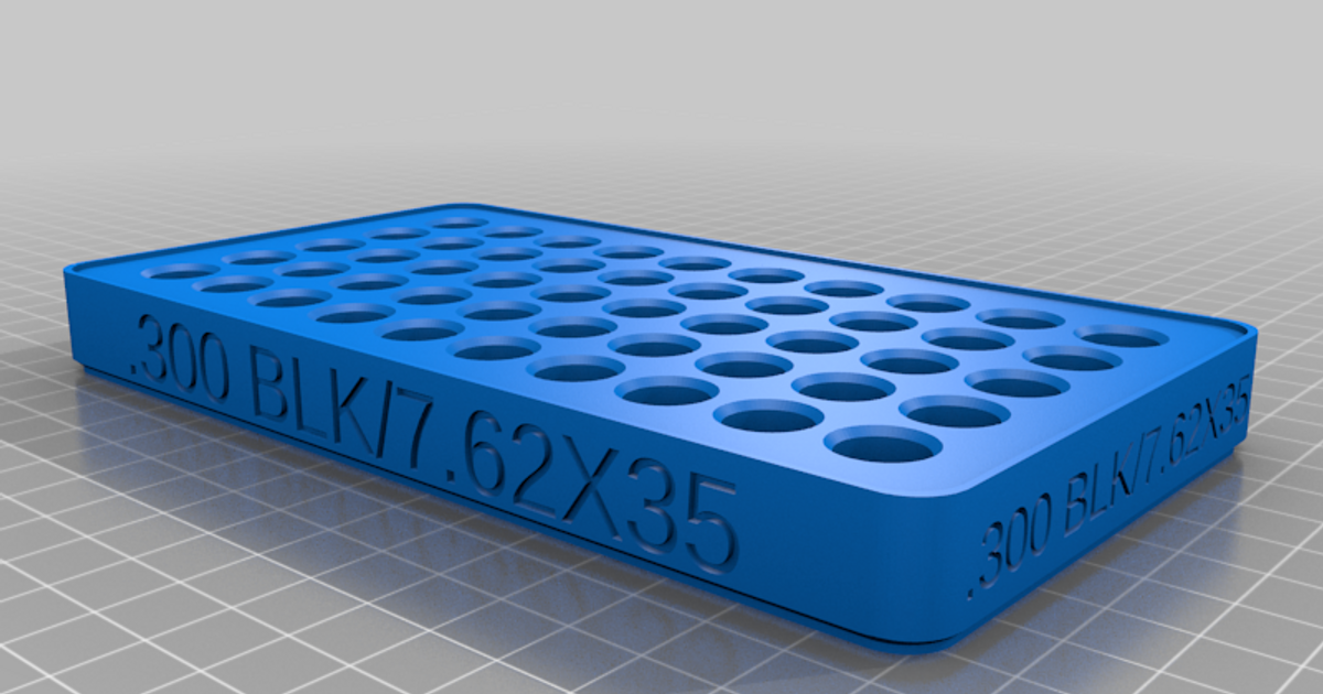 .300 Blackout Stacking Loading Block by brass_ring | Download free STL ...