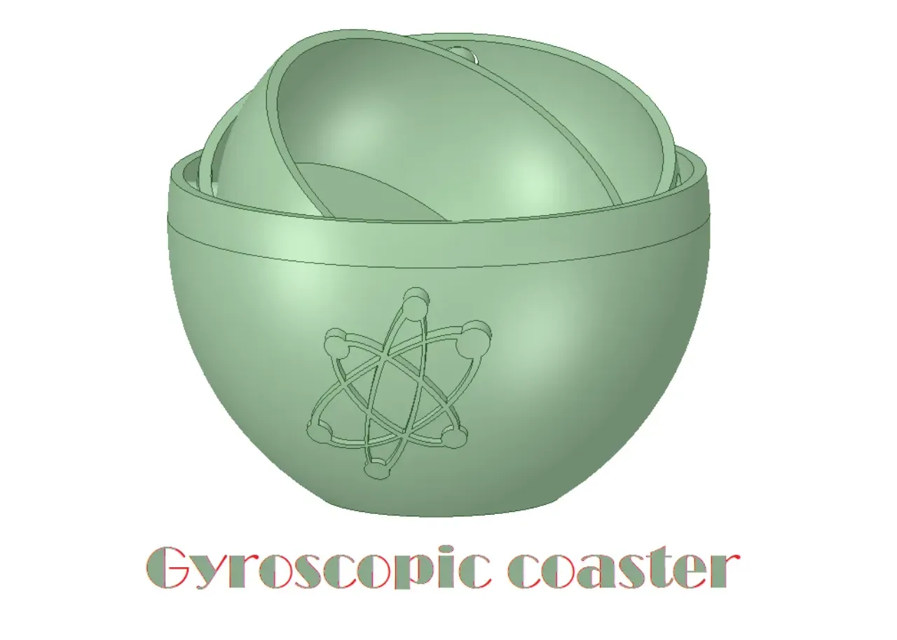 Gyroscopic coaster by Mrož11 | Download free STL model | Printables.com